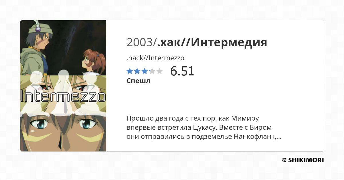 .hack//Intermezzo / Аниме