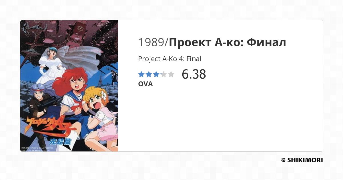 Project A-Ko 4: Final / Аниме